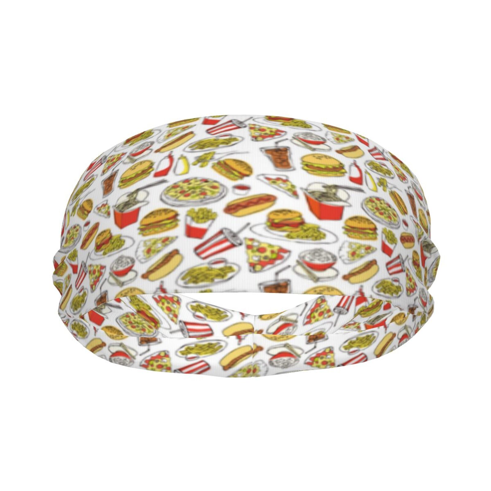 Cute Food Pizza Fries Sweat Bands Headbands for Women Men - Moisture ...