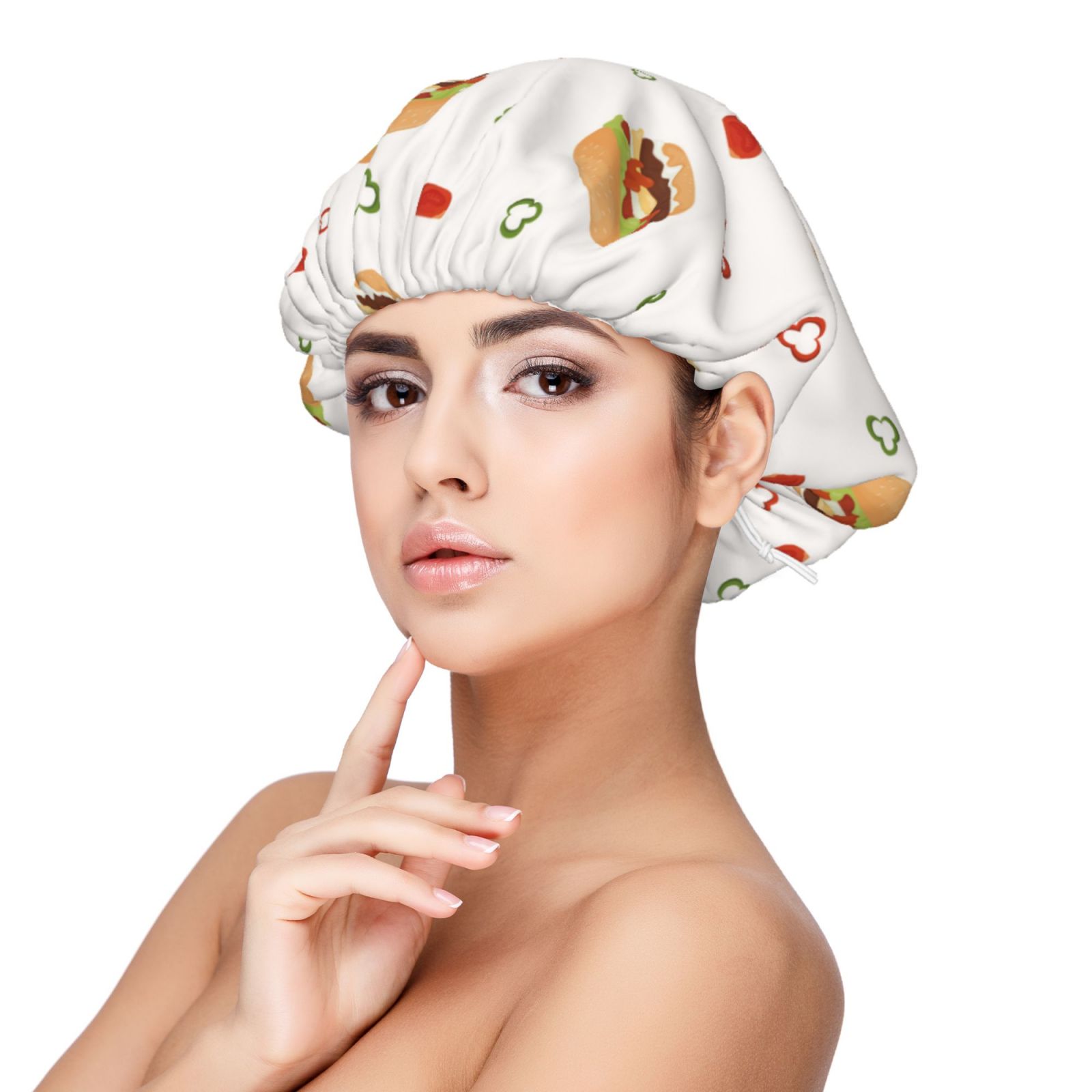 Cute Food Tomato Chili Silk Bonnet for Sleeping Women Men, Adjustable ...