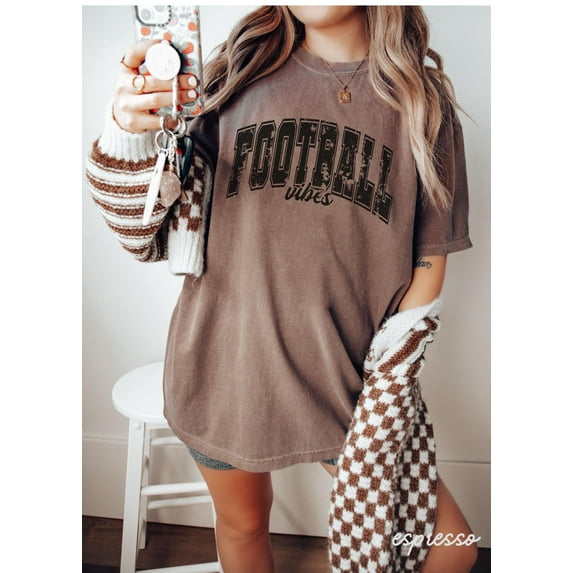 Cute Football Vibes Mama Shirt, Mothers Day Gift For Football Mom, Game ...