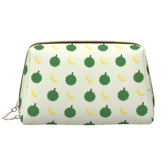 Cute Forest Green Durian Makeup Bag, Large Capacity Cosmetic Bag ...