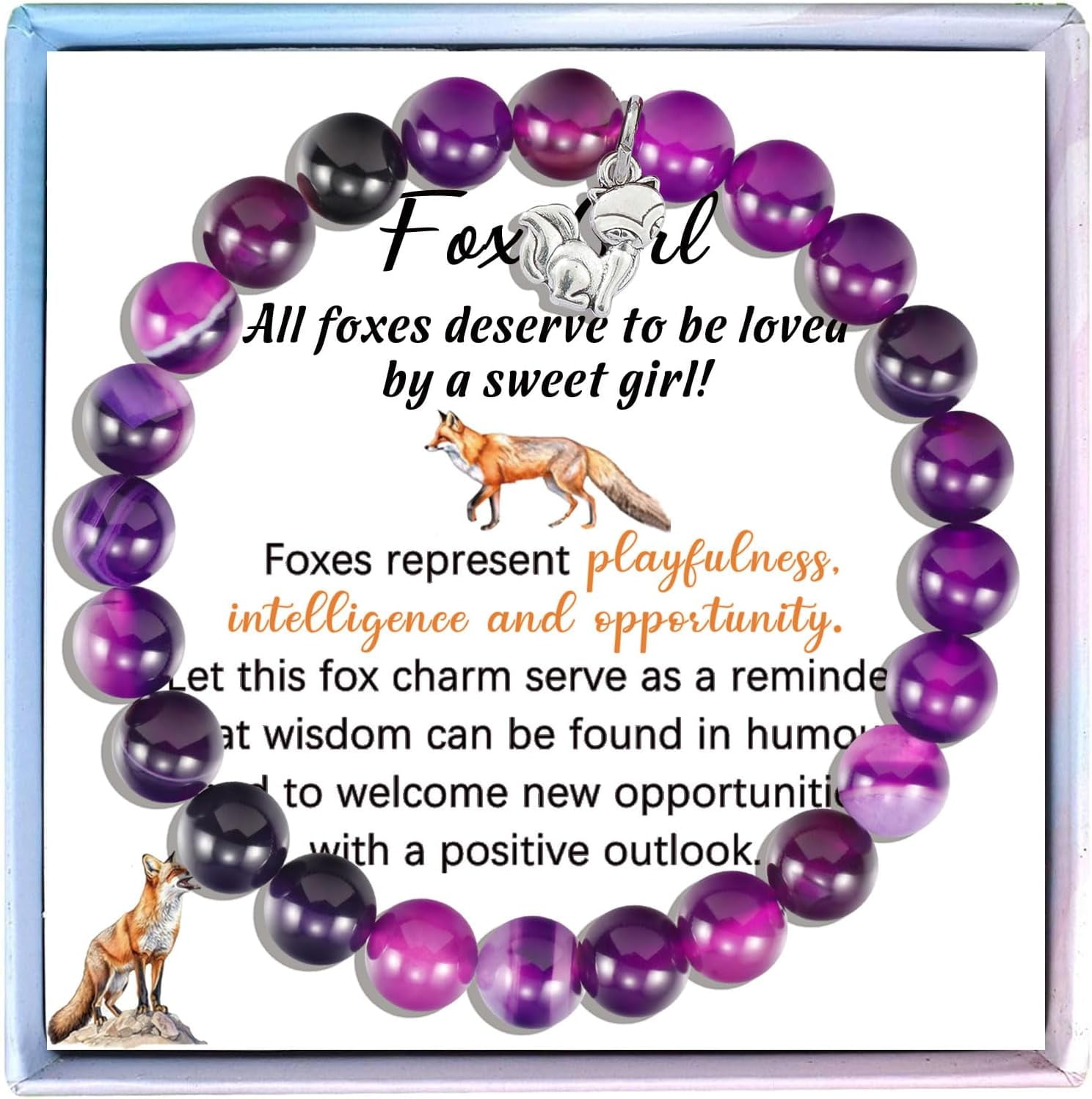 Cute Fox Bracelet Fox Gifts suitable for Women Fox Gifts Fox Jewelry ...