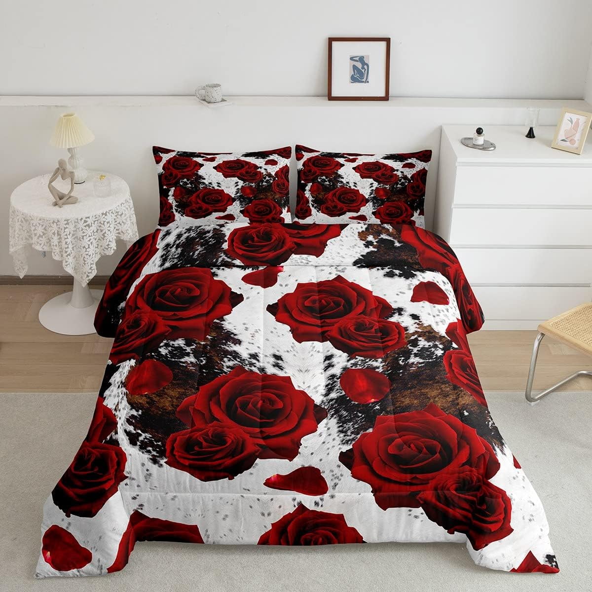 Cute Fox Comforter Set Queen Size,Cartoon Fox Bedding Set for Kids Boys ...