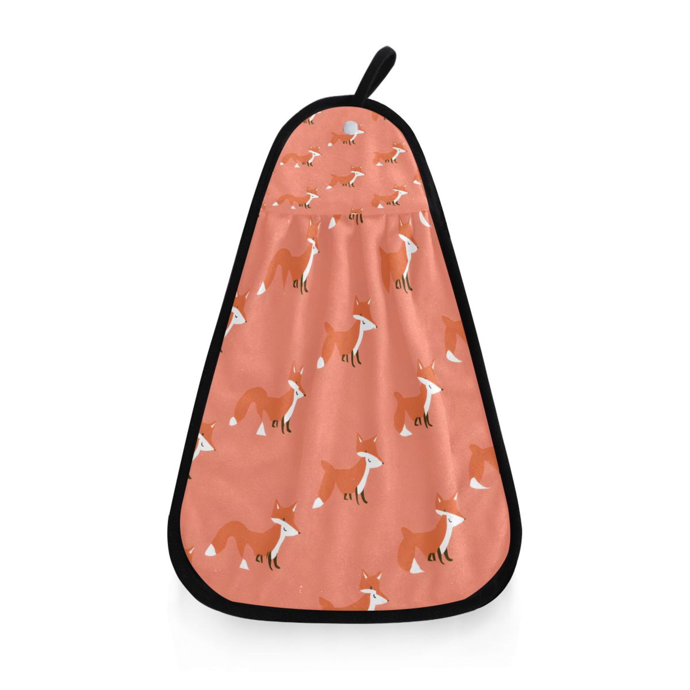 Cute Fox Pattern Hand Towel Quick Drying Home Storage Kitchen Towel ...