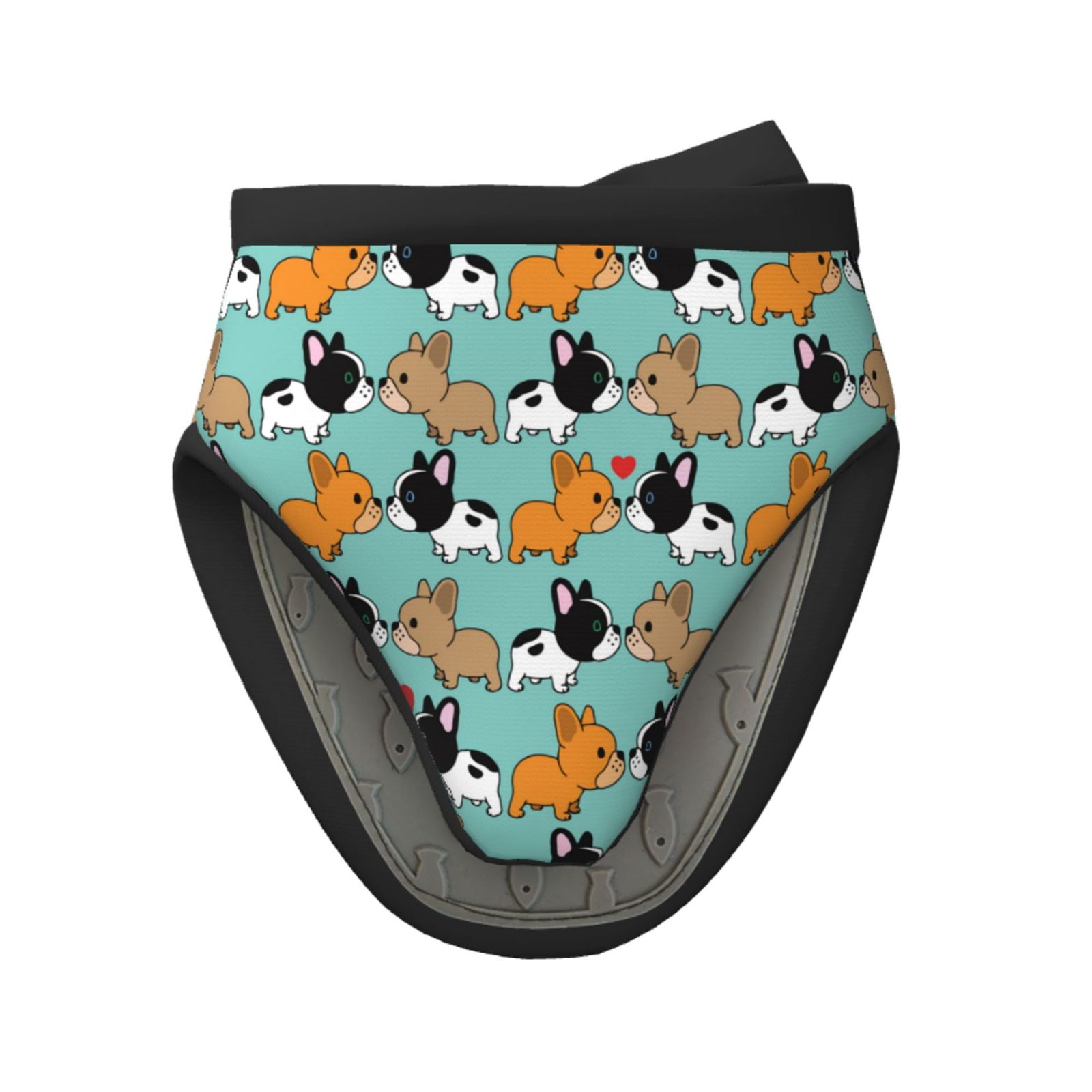 Cute French Bulldog F Oven Mitts Heat Resistant, Soft Lining Silicone ...