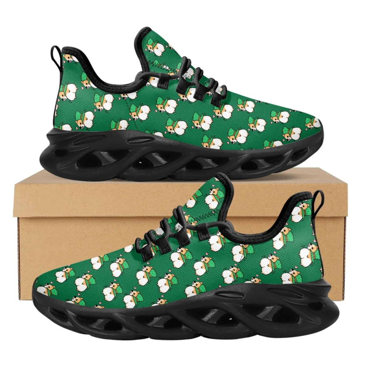 Cute French Bulldog Print Basketball Shoes Non-slip Shock Absorbing ...