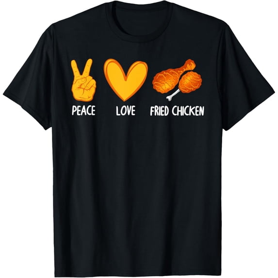 Cute Fried Chicken Design For Men Women Fried Chicken Lover T-Shirt ...