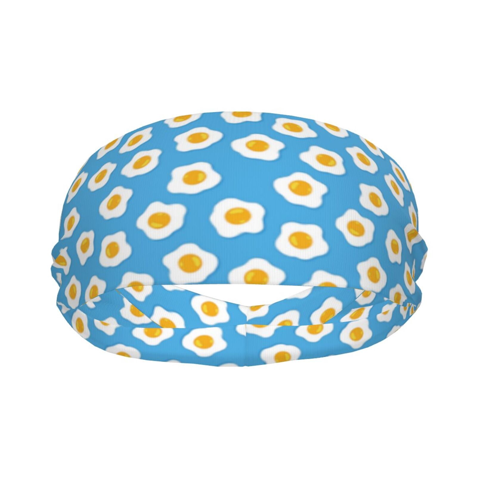 Cute Fried Egg Turquoise Sports Headband for Women Men, Running ...