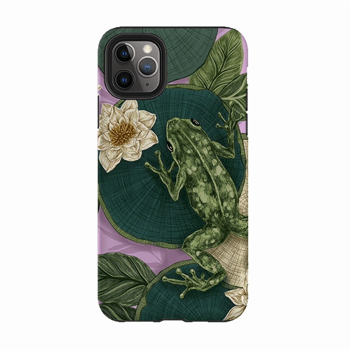 Cute Frog Amphibian by Jade Mosinski Phone Case for iPhone 16 15 14 13 ...