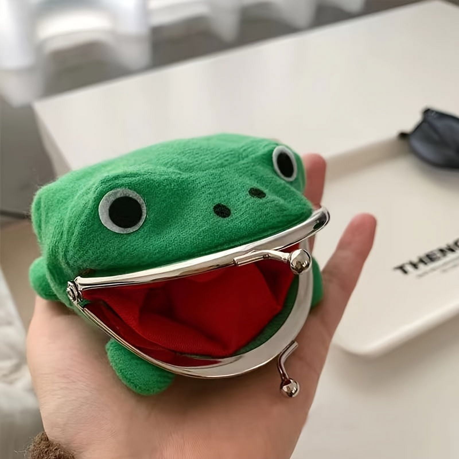 Cute Frog Design Kiss Lock Coin Purse, Small Wallet - Walmart.com