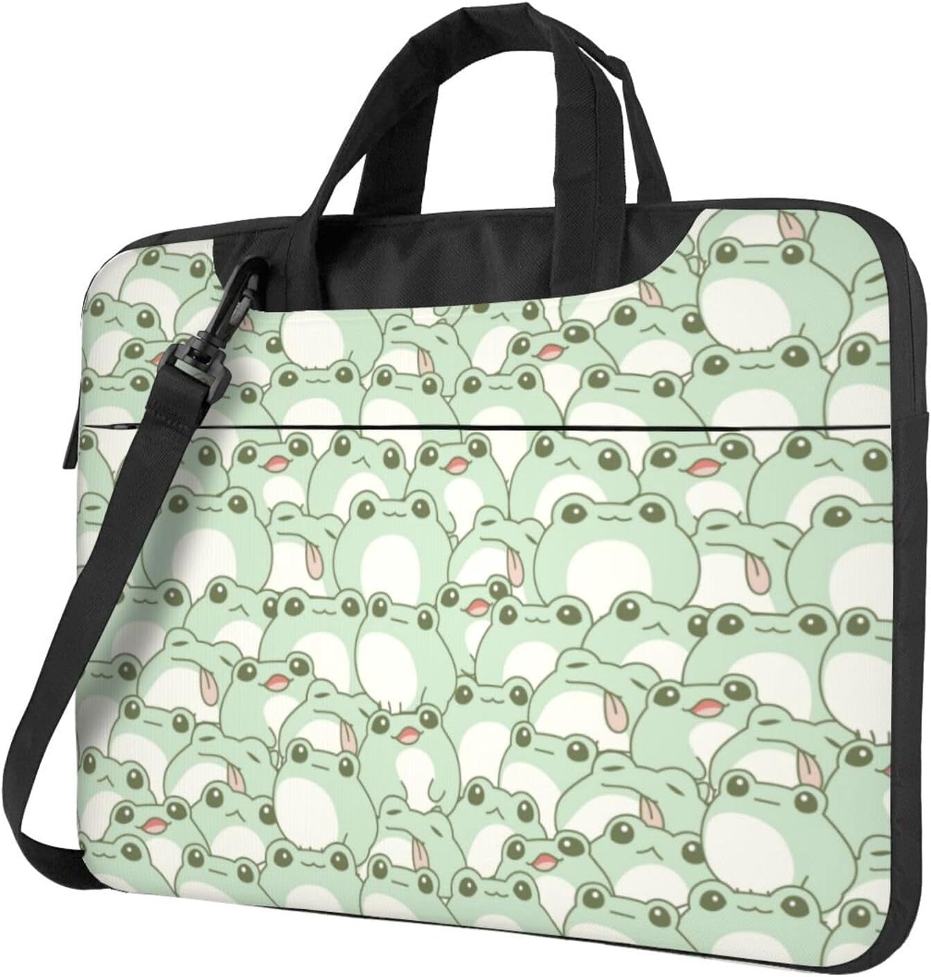 Cute Frog Funny Laptop Tote Bag For Women Men- Laptop Case Sleeve ...