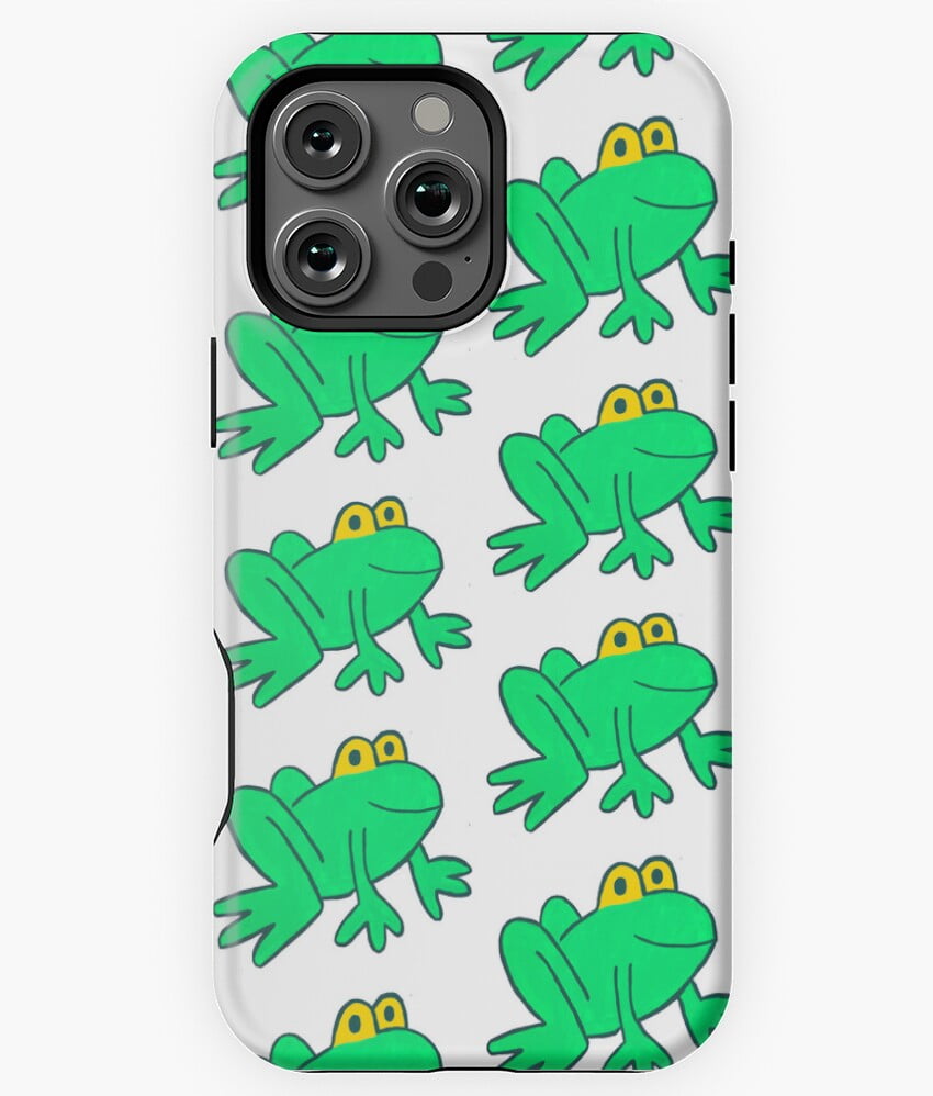 Cute Frog Kawaii Animal Design N4546 Phone Case for iPhone 17 16 15 14 ...