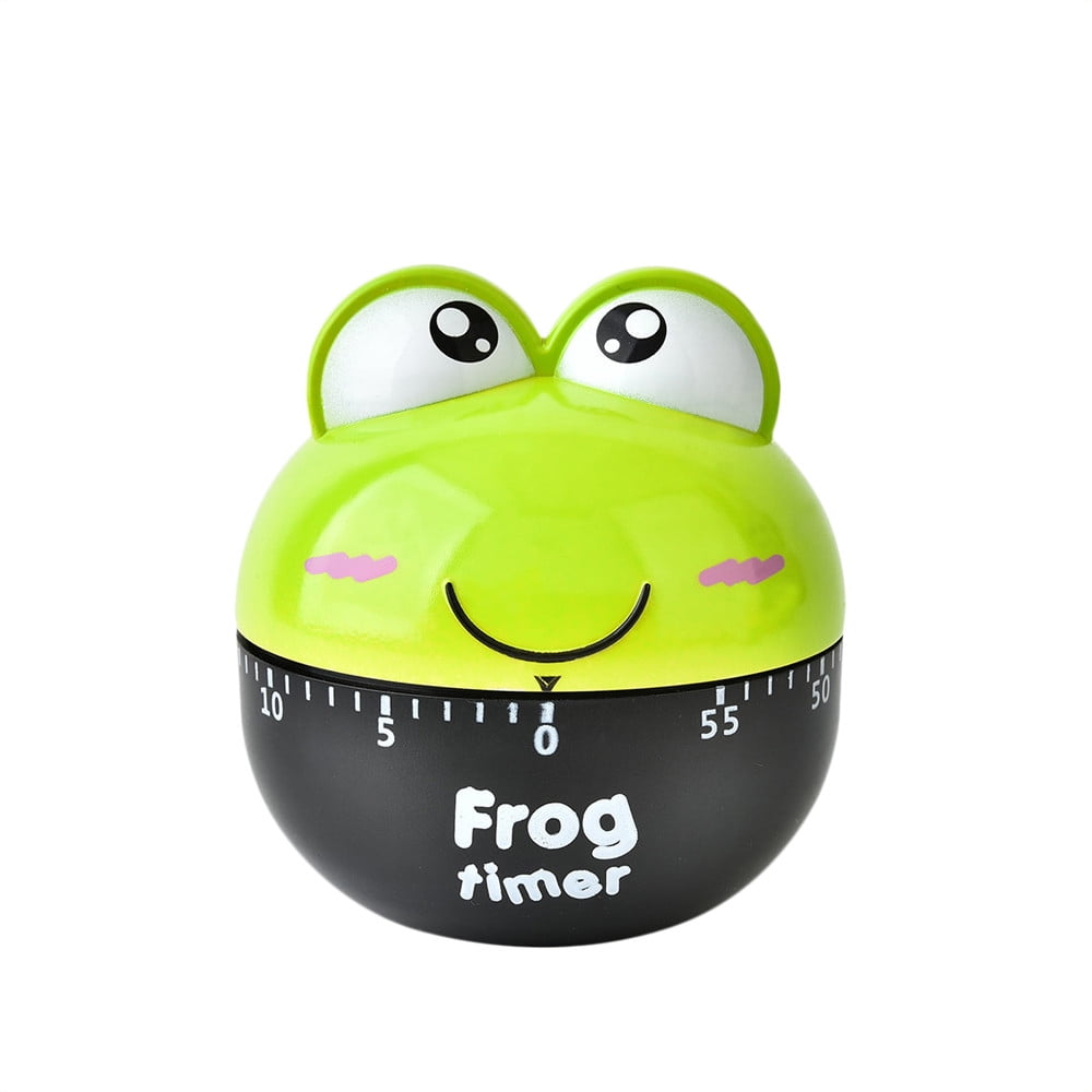 Cute Frog Kitchen Timer Manual Mechanical Rotating Alarm 60 Minutes ...