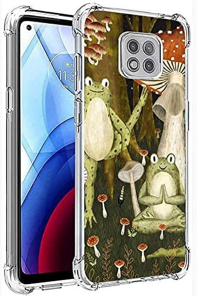 Cute Frog for Moto G Power 2021 Case, Cottagecore Aesthetic Forest Yoga ...