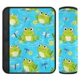 Cute Frog Pattern Car Seat Belt Covers 2 Pack Soft Flannel Padded ...