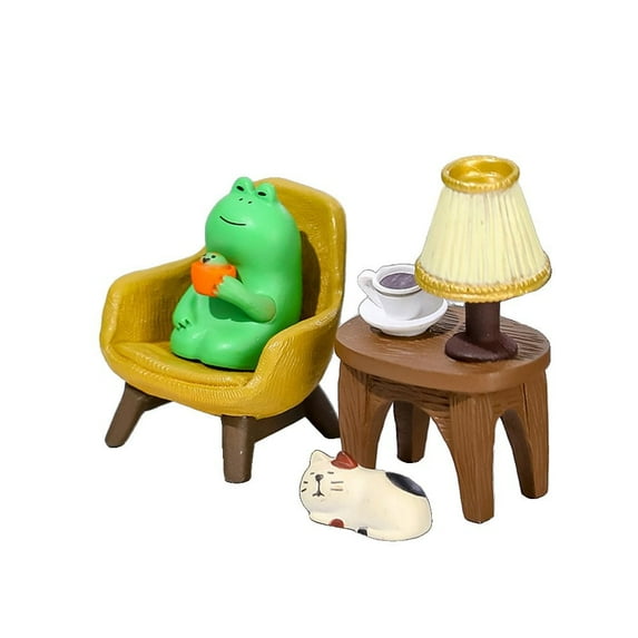 Cute Frog Rocking Chair Ornaments for Office Desktop and Home ...