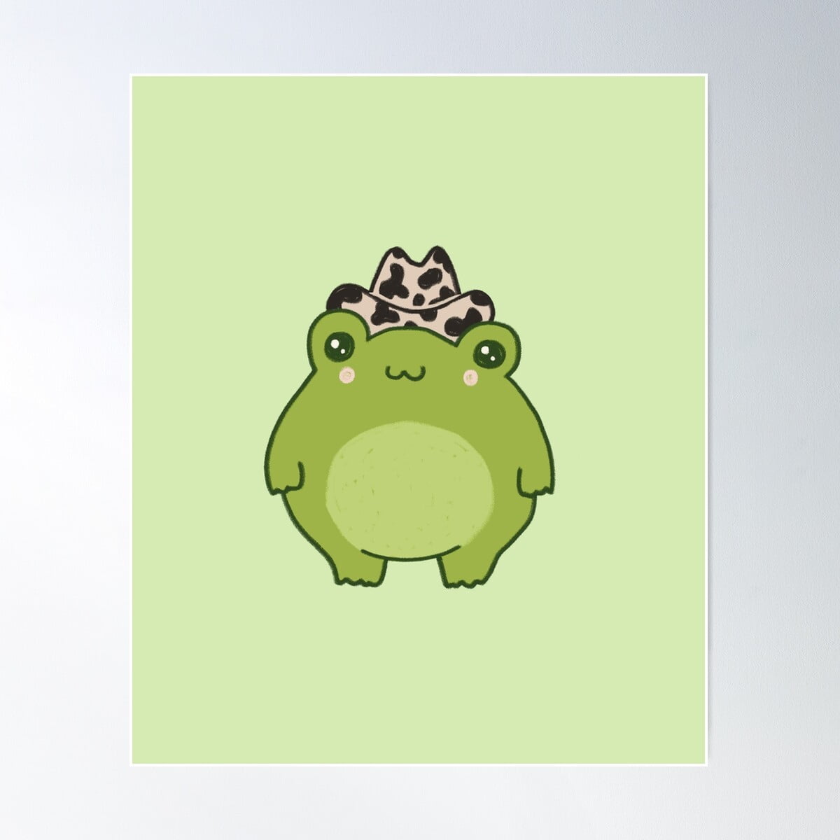 Cute Frog Sheriff With Cowboy Hat: Kawaii Aesthetic Froggy, Pastel ...