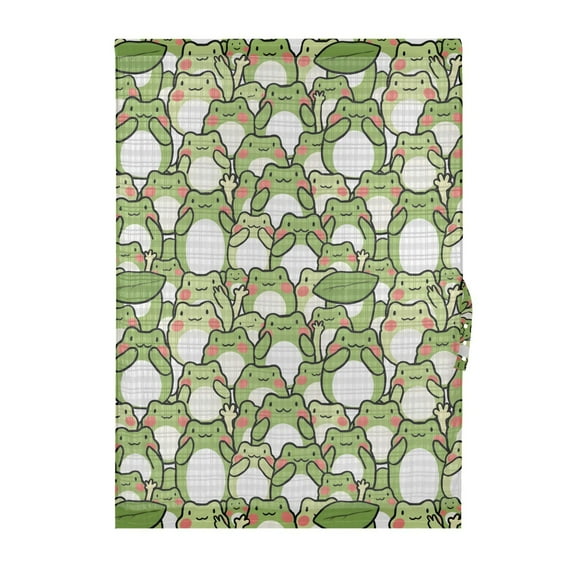Cute Frogs Door Curtain Blackout Thermal Insulated Door Side Curtain ...