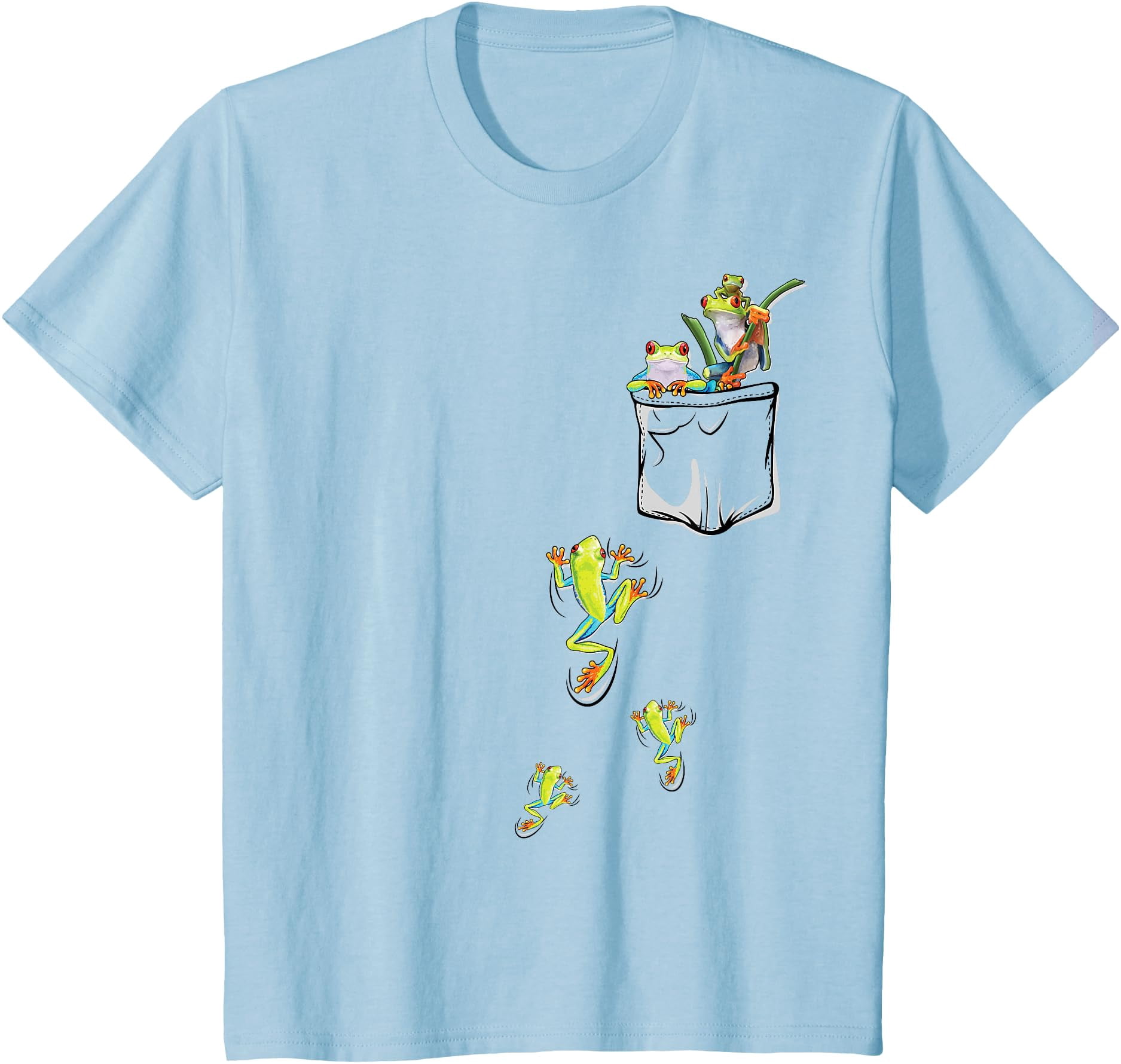 Cute Frogs Pocket Youth Toddler T-Shirt,Red color,size 4T - Walmart.com