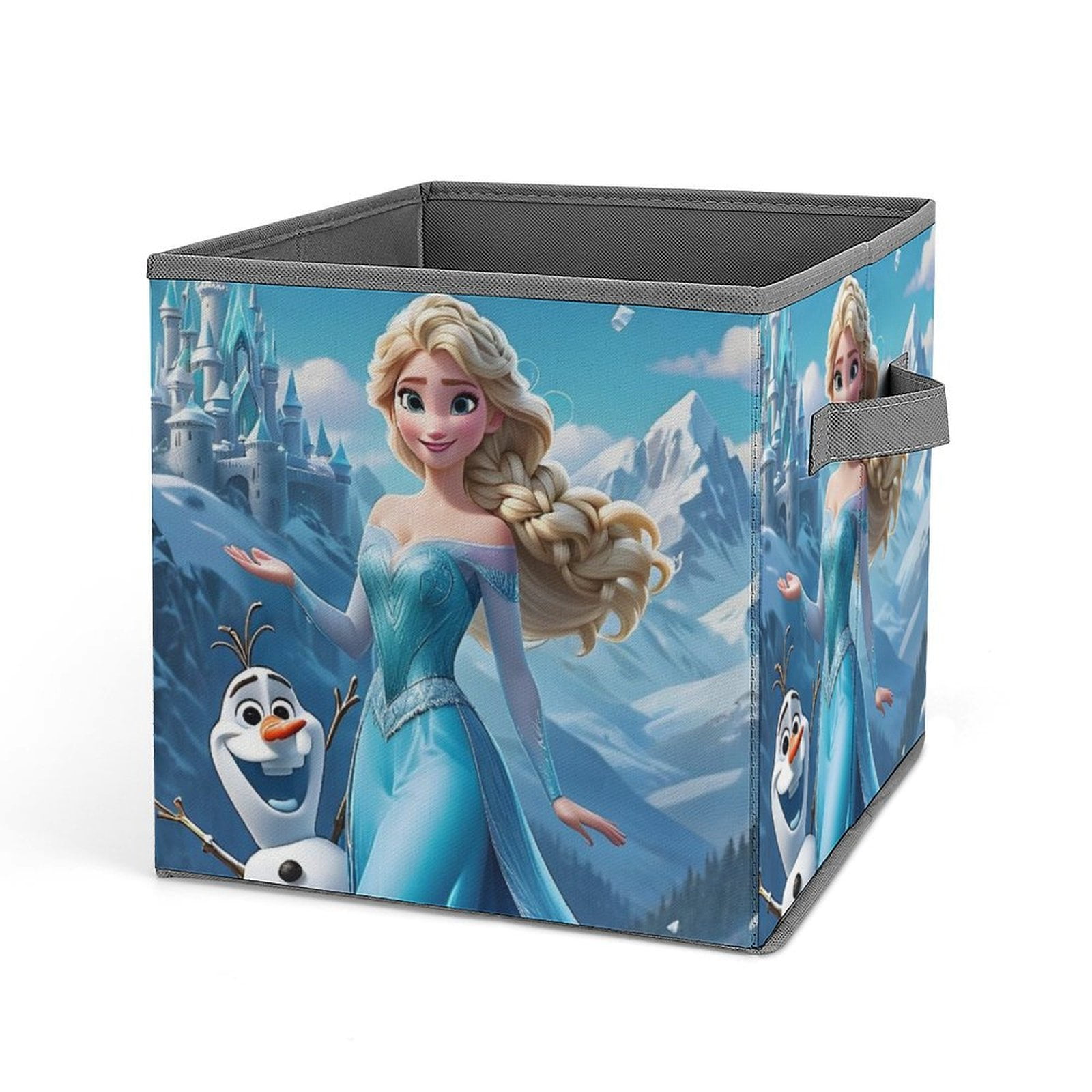 Cute Frozen Capacity Collapsible Storage Bin, Anime Cartoon Foldable ...