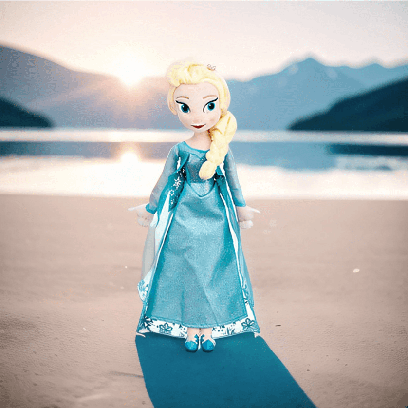 Cute Frozen Snow Queen Anna StuffDoll Princess Elsa Doll Girl Toys Elza ...