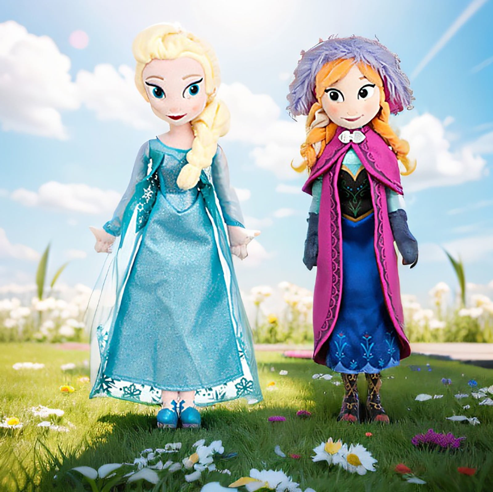 Cute Frozen Snow Queen Elsa Stuffed Doll Princess Elsa Doll Girl Toys ...