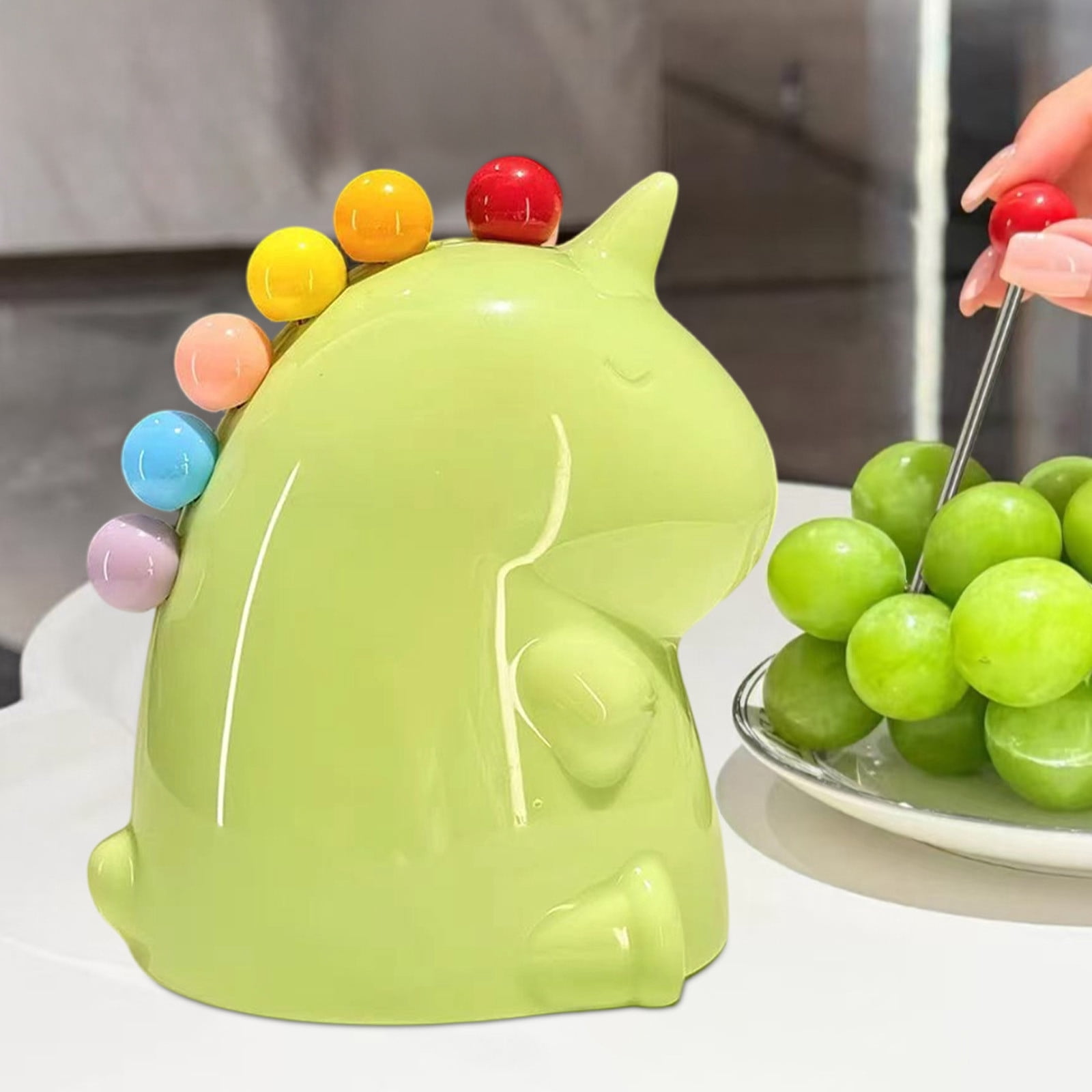 Cute Fruit Fork Set, Stainless Steel Food Picks Mini Appetizer Forks ...