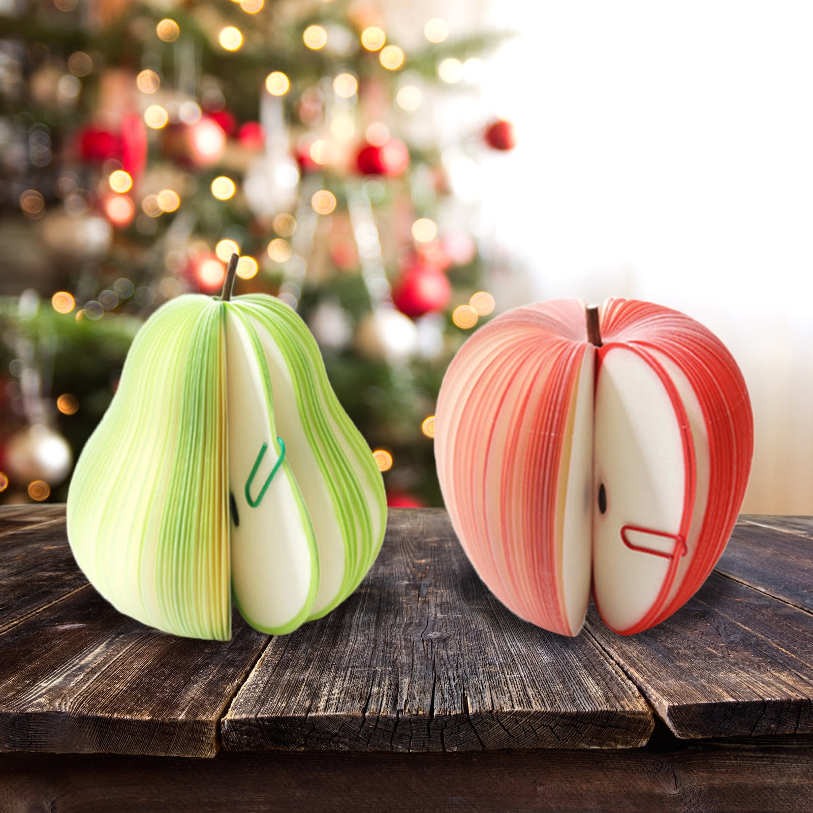Cute Fruit Sticky Notes, 1 Pack Sticky Notes Apple Shape Markers Flags ...
