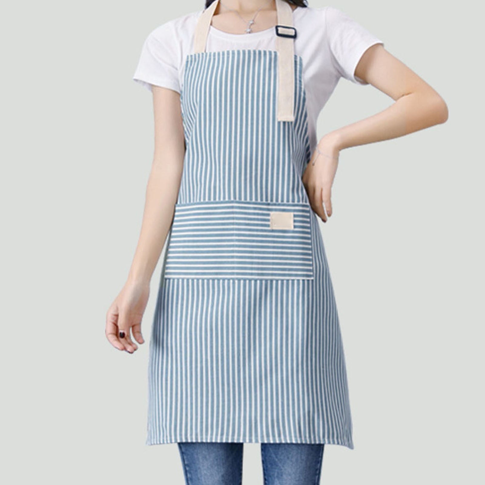 Cute & Functional Cotton Kitchen Apron – Adjustable Straps + Pockets ...