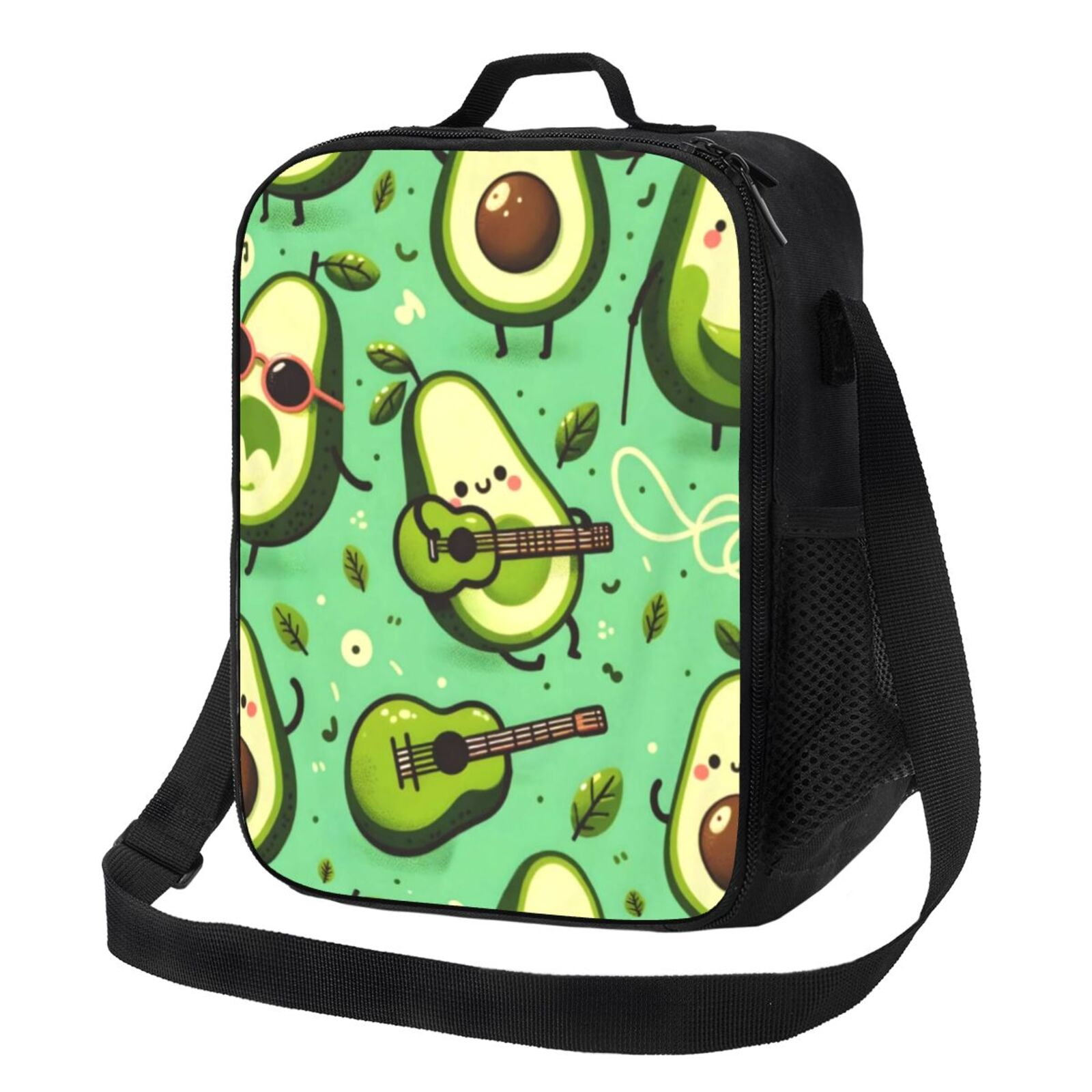 Cute Funny Avocado Fruit Insulated Thermal Lunch Bag Tote Leakproof ...