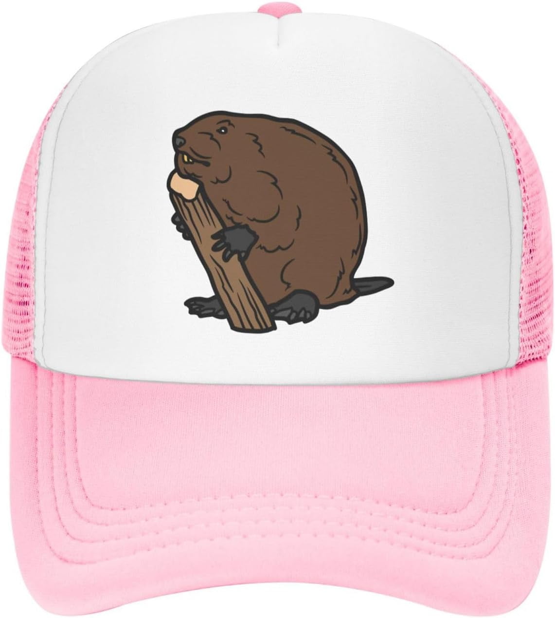 Cute Funny Beaver Mesh Hat Animal Beaver Mesh Cap Men Women Baseball ...