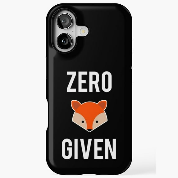 Cute Funny Fox Zero Given Phone Case 17 16 15 14 13 12 11 Pro Max ...