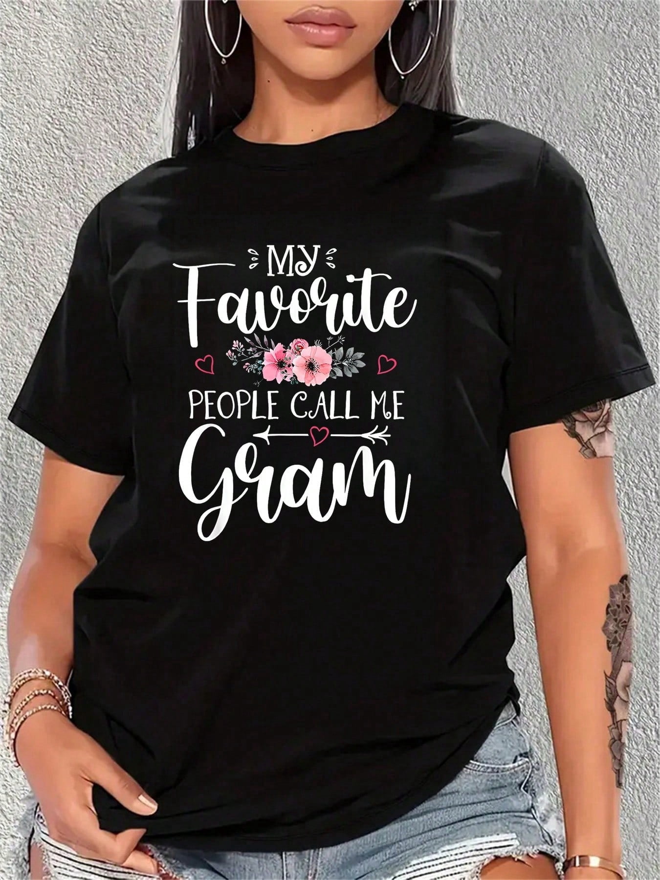 Cute Funny Gram T-Shirt for Women, My Favorite People Call Me Gram ...
