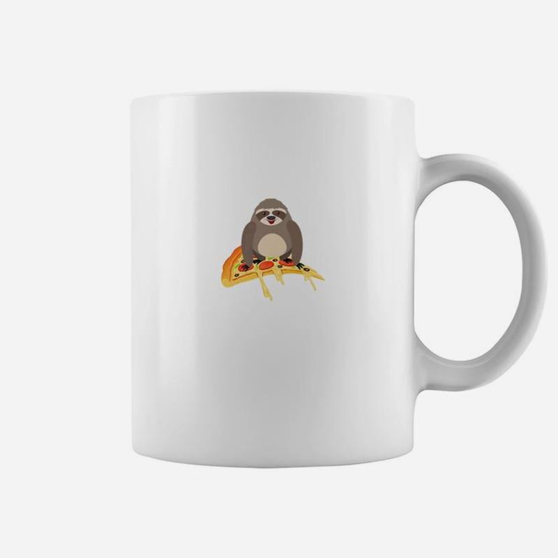 Cute Funny Pizza Riding Sloth Coffee Mug - Walmart.com