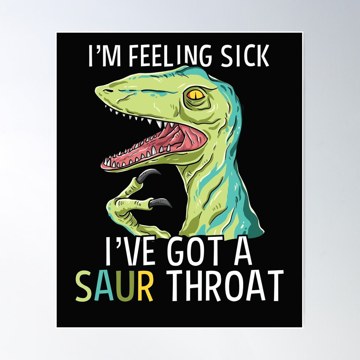 Cute Funny Prehistoric Cartoon T Rex Animal Jurassic Dinosaurs Pun Gift ...