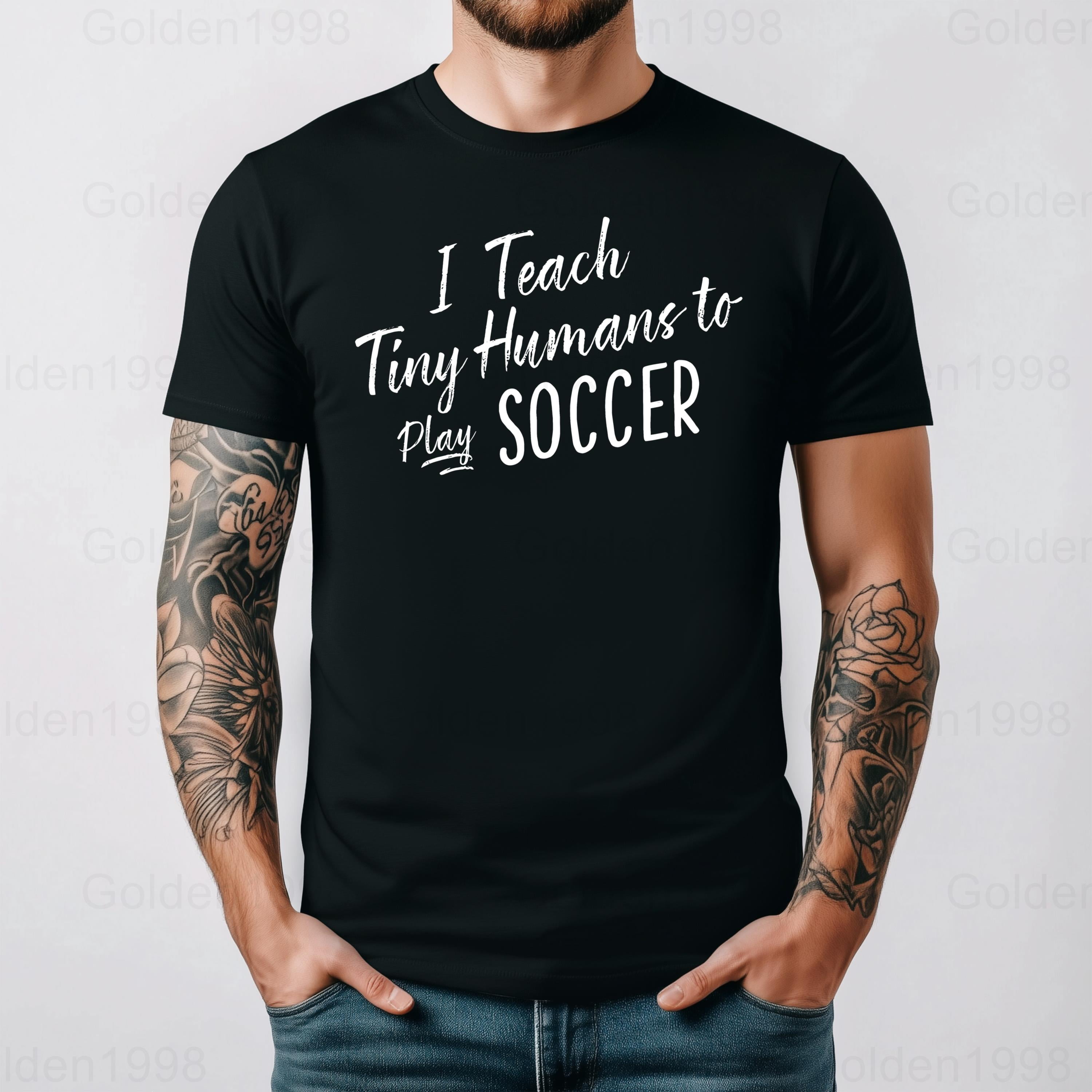 Cute Funny Soccer Coach Gift Tiny Humans Youth Soccer Unisex Graphic ...