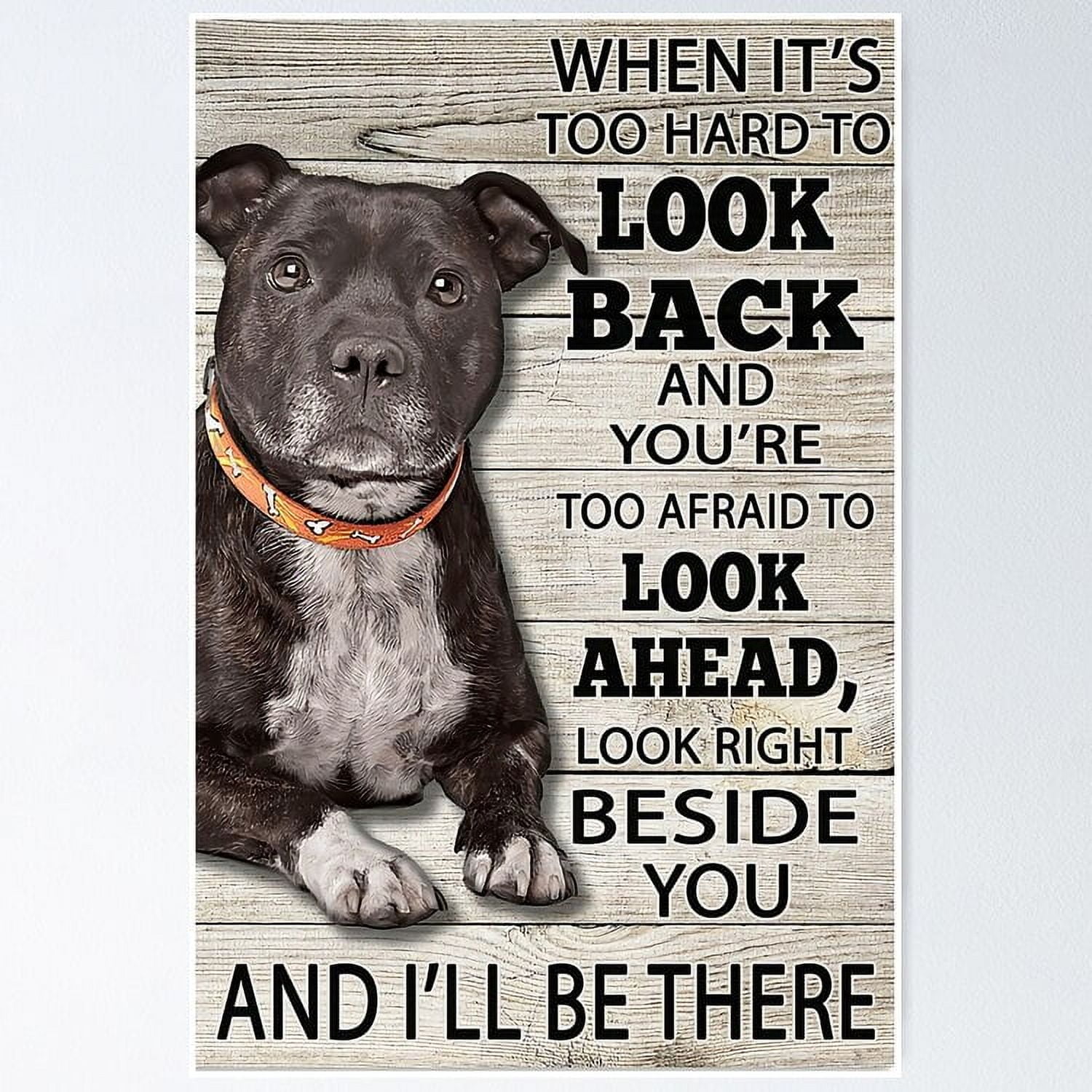 Cute Funny Staffordshire Bull Terrier Quotes Poster- Unframed Poster ...