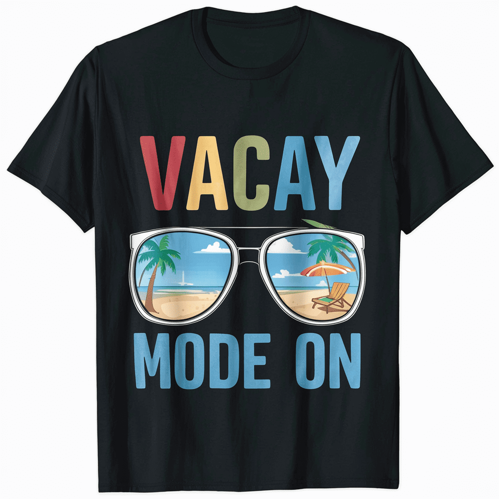 Cute Funny Vacay Mode On Summer Family Vacation T-Shirt - Walmart.com