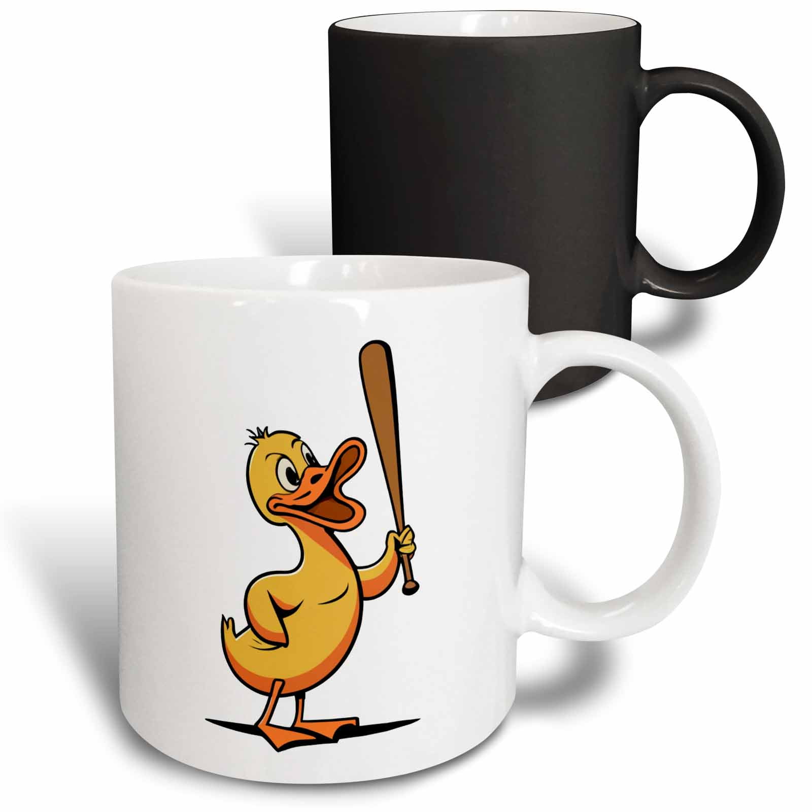3drose, Cute Funny Yellow Duck Playing Baseball Sports Cubism Style ...