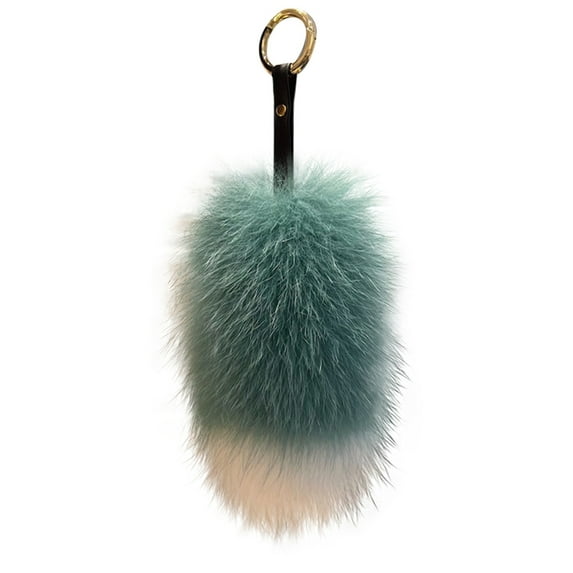 Cute Furry Tail Keychain Stylish Bag Charm Soft Keyring Accessory For ...