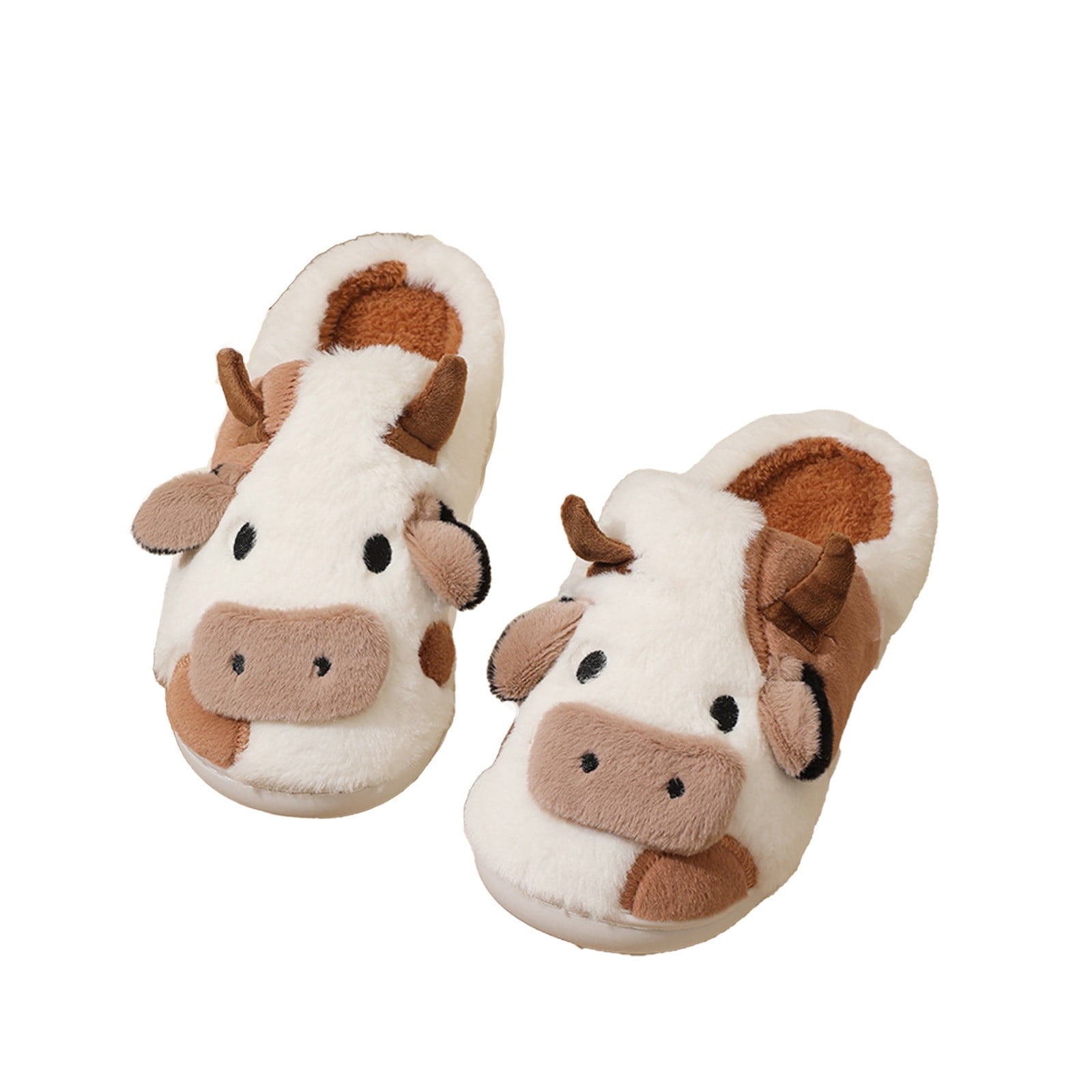 Cute Fuzzy Slippers for Women Men, Fluffy House Slippers, Plush Memory ...