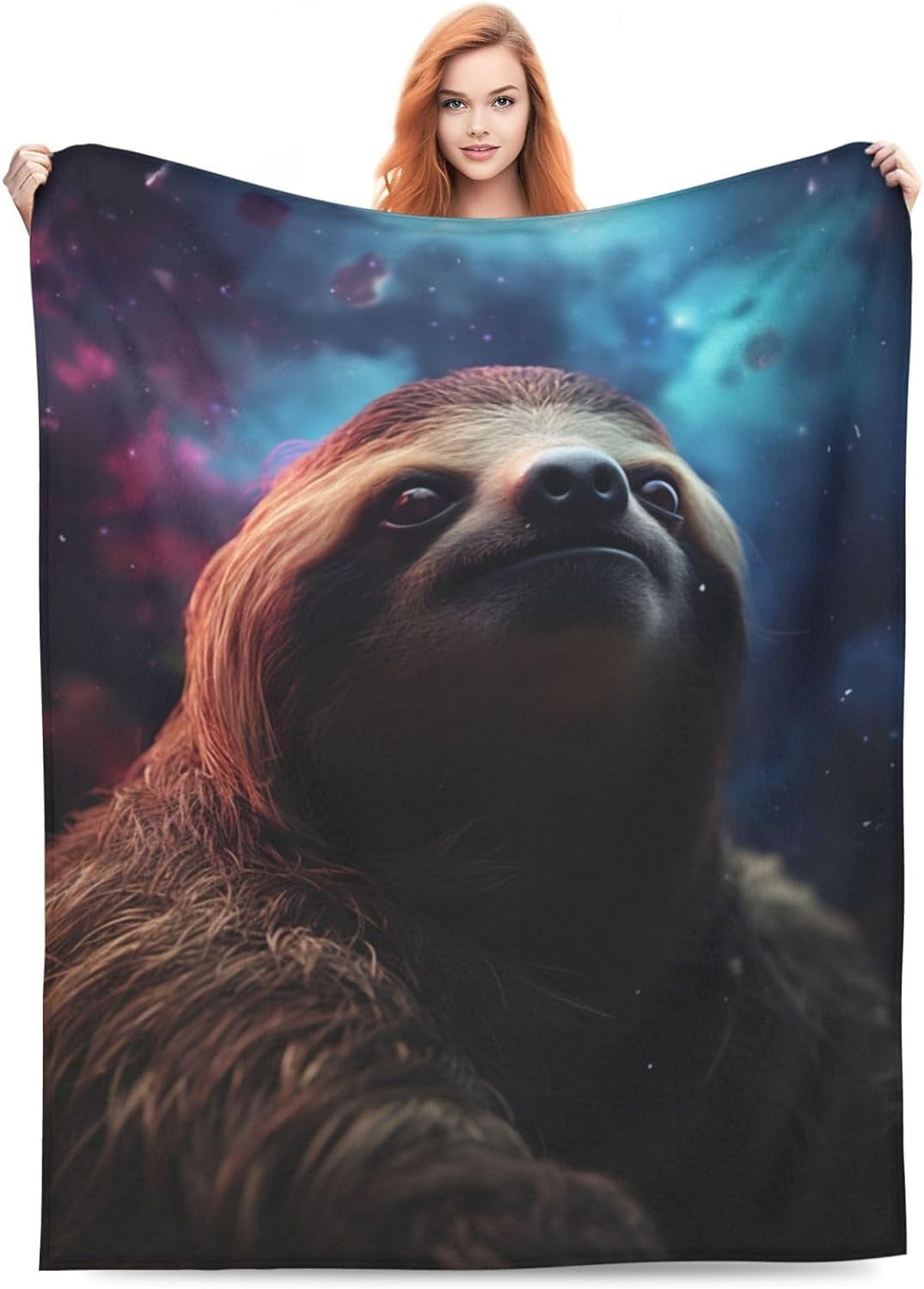 Cute Galxay Sloth Blanket Gifts for Kids Adults Women Flannel Throw ...