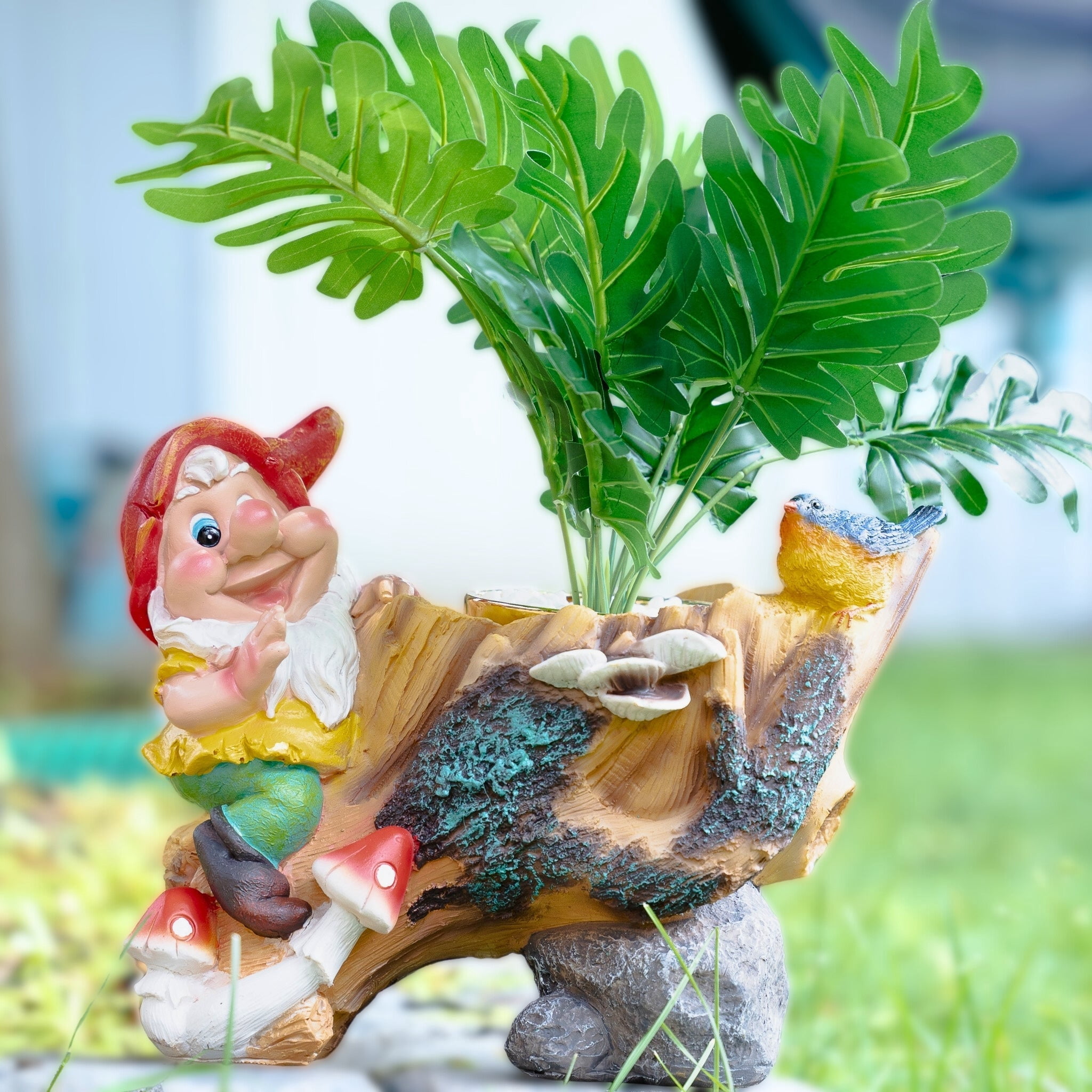 Cute Garden Gnome Planter, Gnome Planter, Garden Decoration, Large Planter, Plant Pots, Unique ...