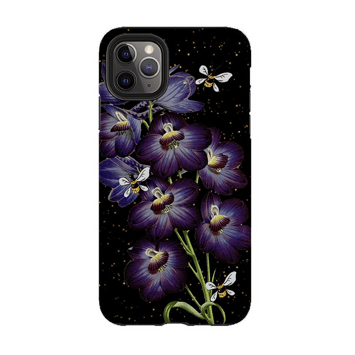 Cute Garden Night Bees Animal Nature Artwork iPhone Case 17 16 15 14 13 ...