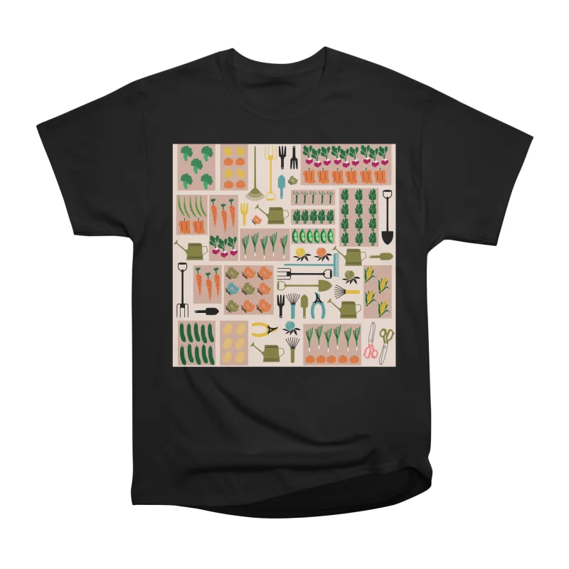 Cute Garden Plot Pattern T-Shirt Tee Gift For Him Merch For Her Apparel ...