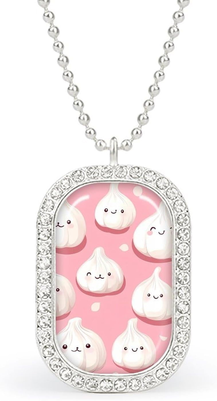 Cute Garlic Pattern Beautiful Pendant Necklace Jewelry with Diamond ...