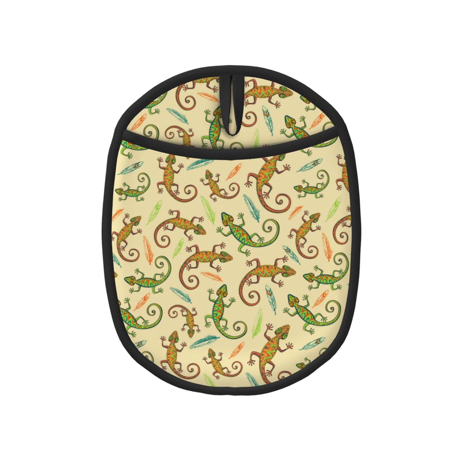 Cute Gecko Lizard Feathers Pot Holders for Kitchen - Heat Resistant ...