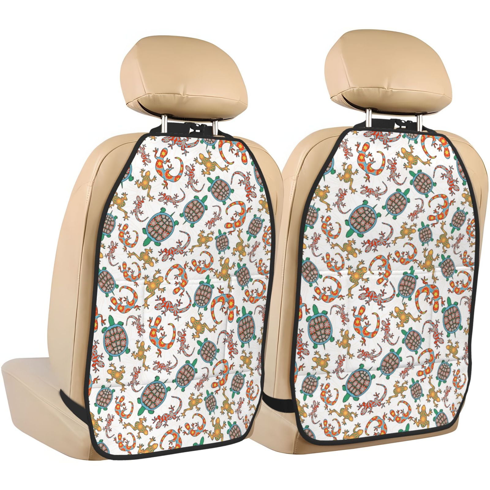 Cute Gecko Turtle Frog Multicolor BackSeat Car Organiser, Waterproof ...