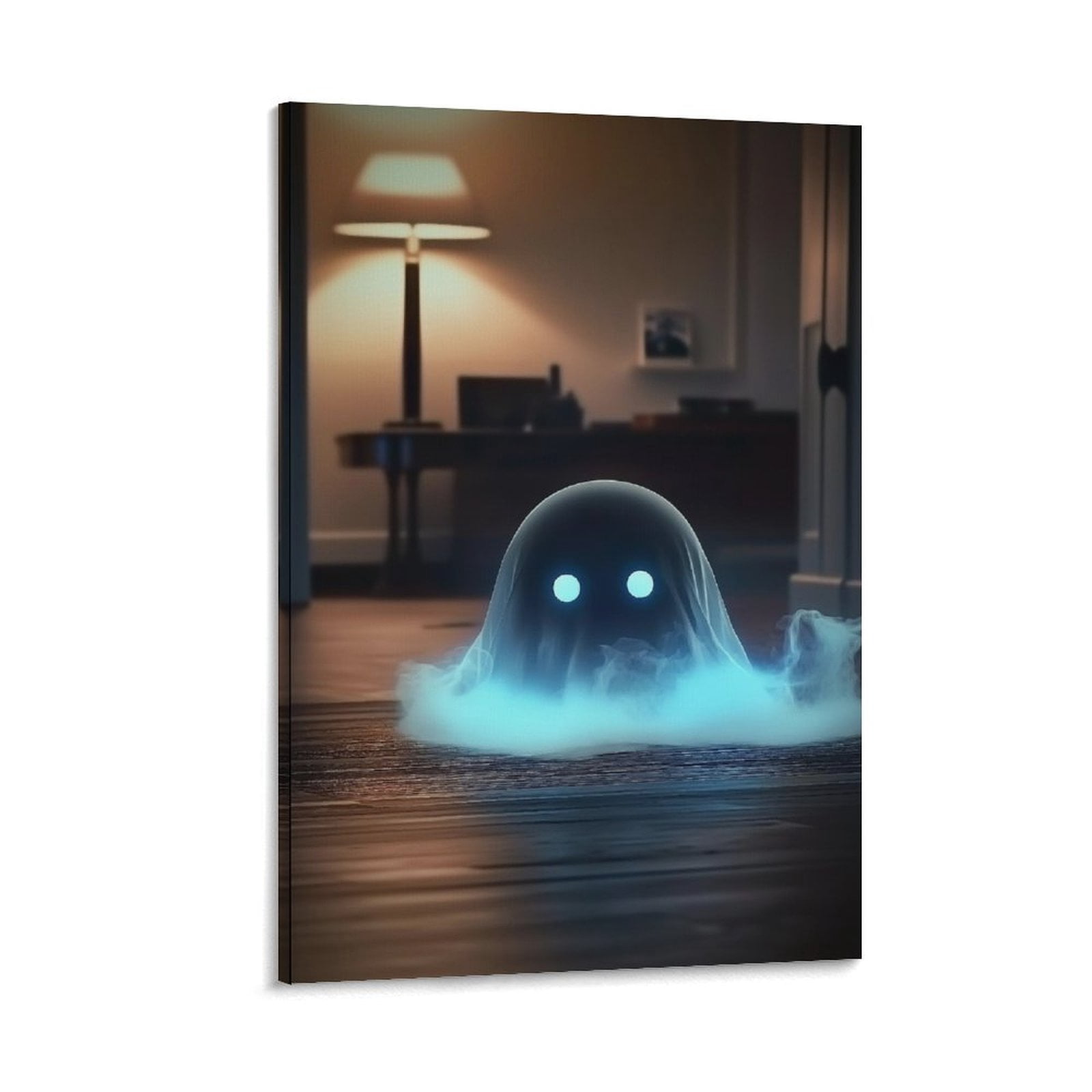 Cute Ghost Artwork Room Aesthetic Poster Print Art Wall Painting Canvas ...