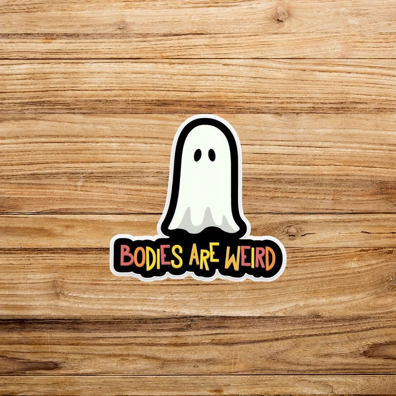 Cute Ghost Bodies Are Weird Halloween Vinyl Sticker Decalphone Decal ...