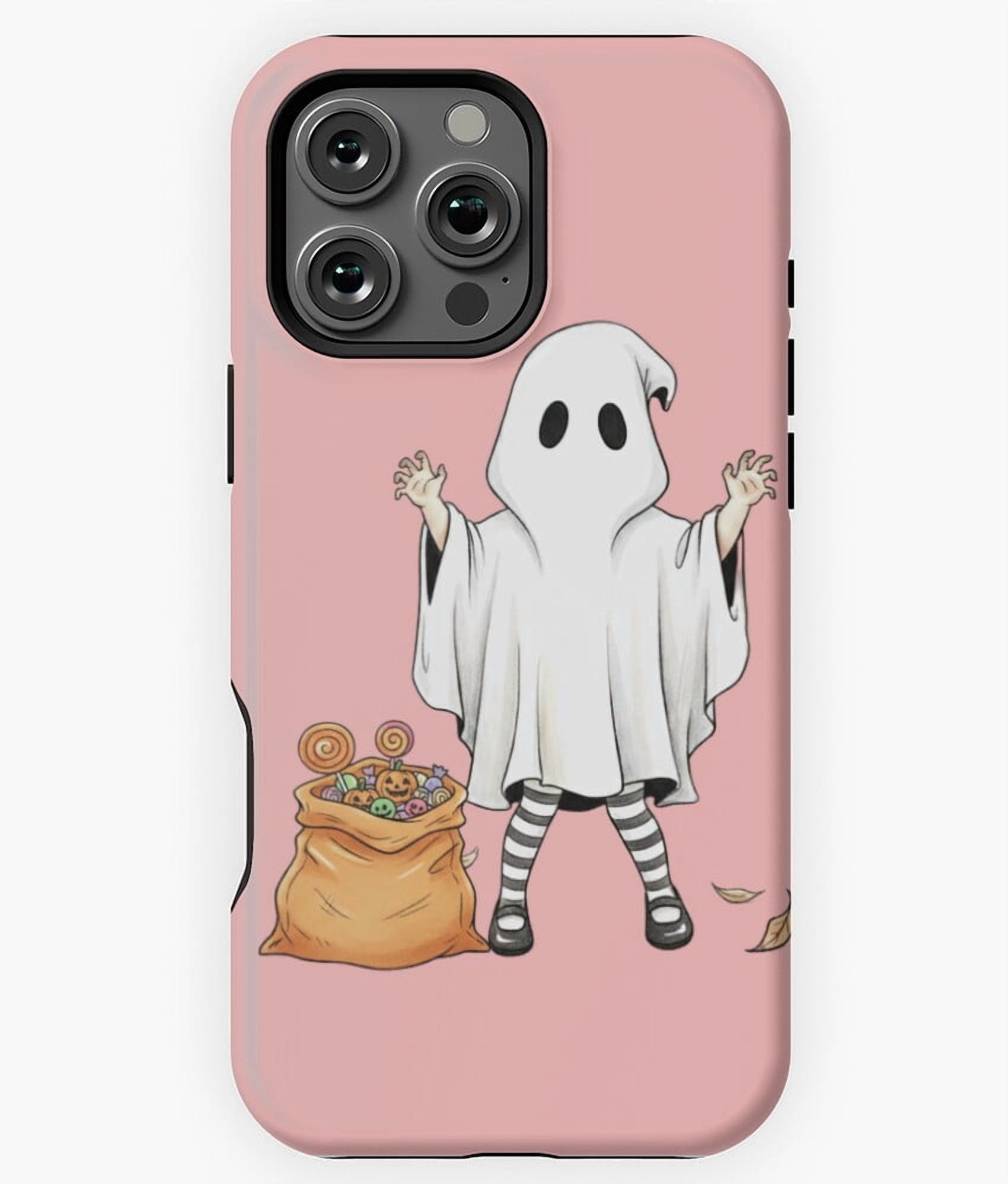 Cute Ghost Girl Halloween Costume Illustration M18213 Phone case for ...